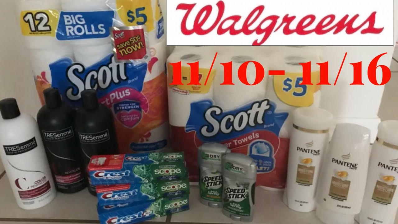 Walgreens Haul 11/10- 11/16 Great Deals! - YouTube