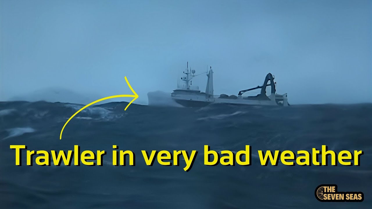 Fishing Trawler 'Ocean Explorer' in nordic storm! Leaving Dutch Harbor ...