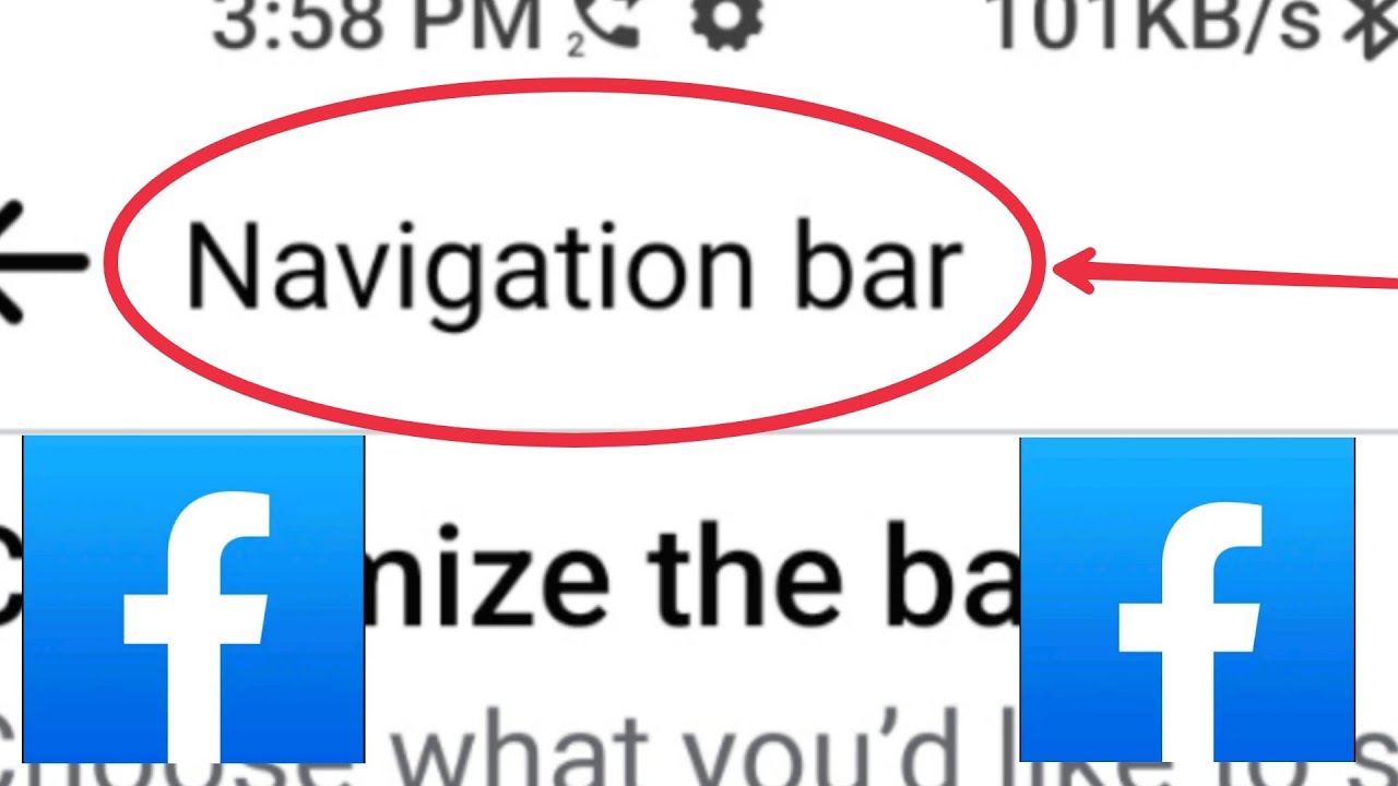 Facebook Navigation bar Settings - YouTube
