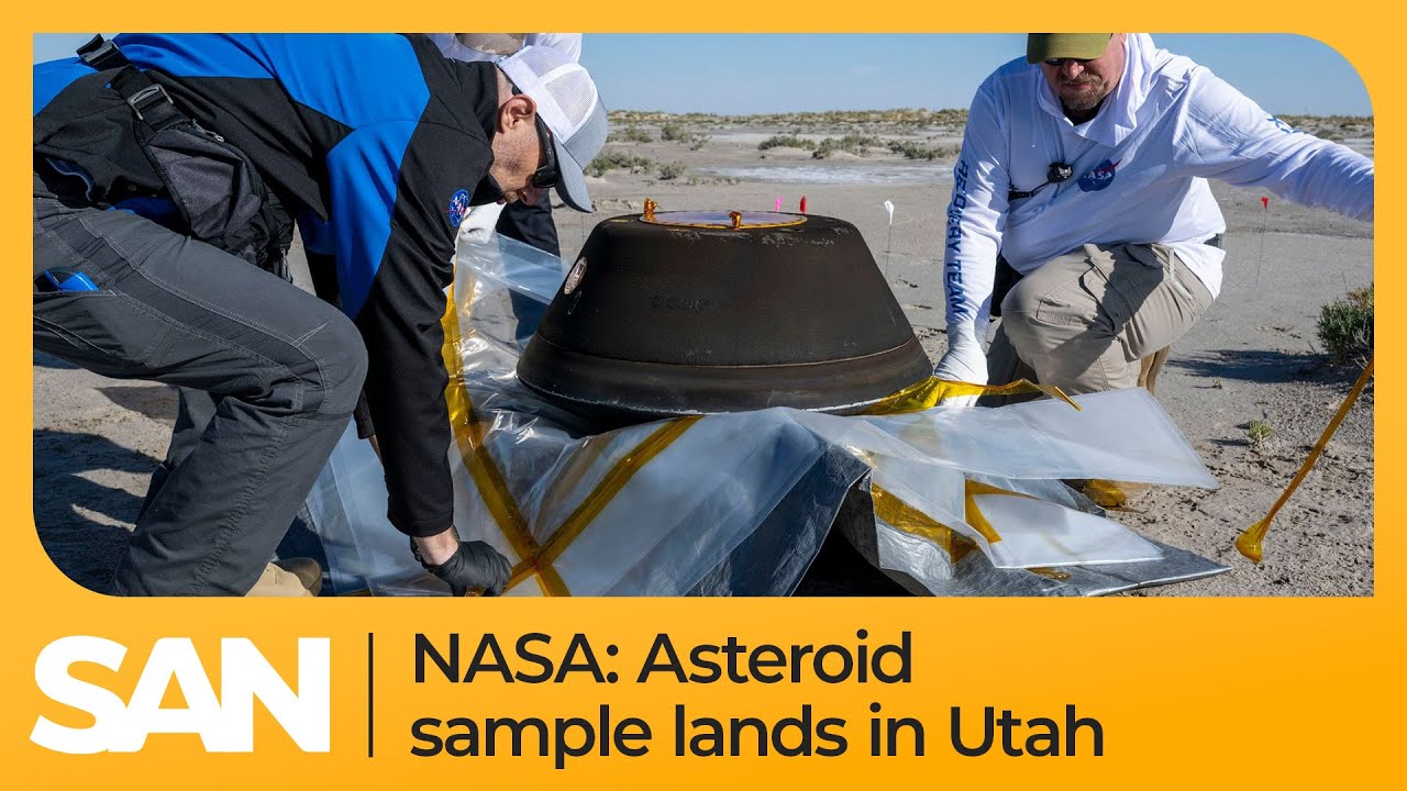 Nasa Asteroid Sample From 200 Million Miles Away Lands In Utah Youtube