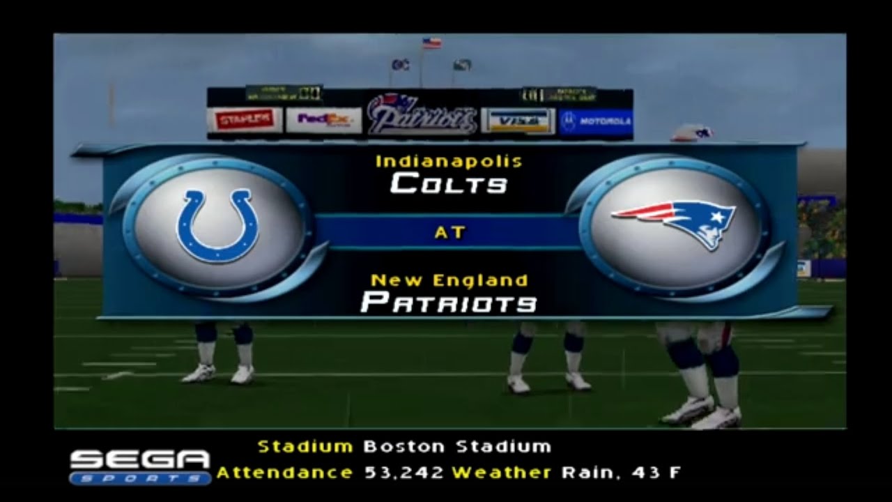 Ep26 NFL 2K2: Patriots vs Colts: 1 point game! - YouTube