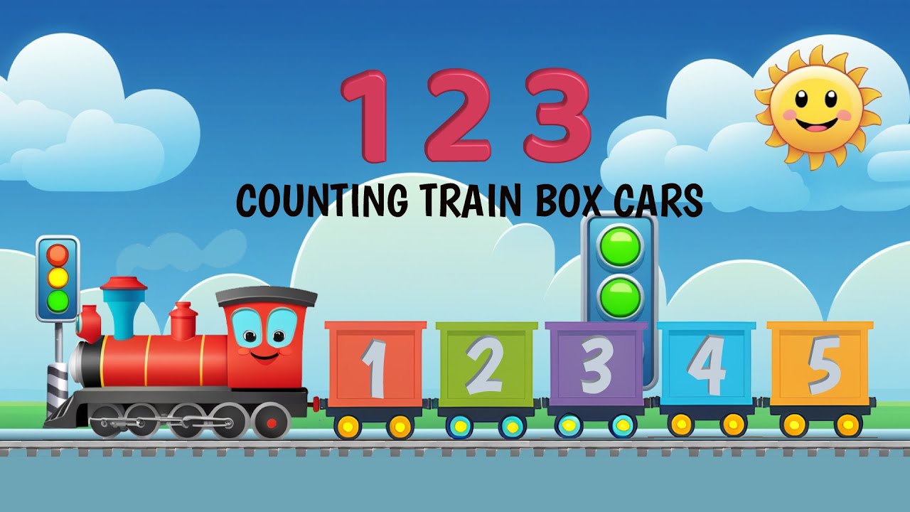 Learn to Count 1 to 10 |123 Song for Toddlers | 123 Counting Train with ...