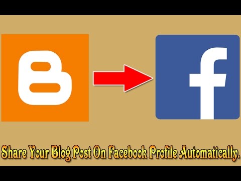 How to share blog post on facebook profile automatically? - YouTube