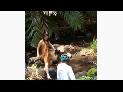 Terbaru Hari Ini!!! Jalur Gowes Gadis Desa Di Malang | Pakai Kemben yang Mandi di Sungai