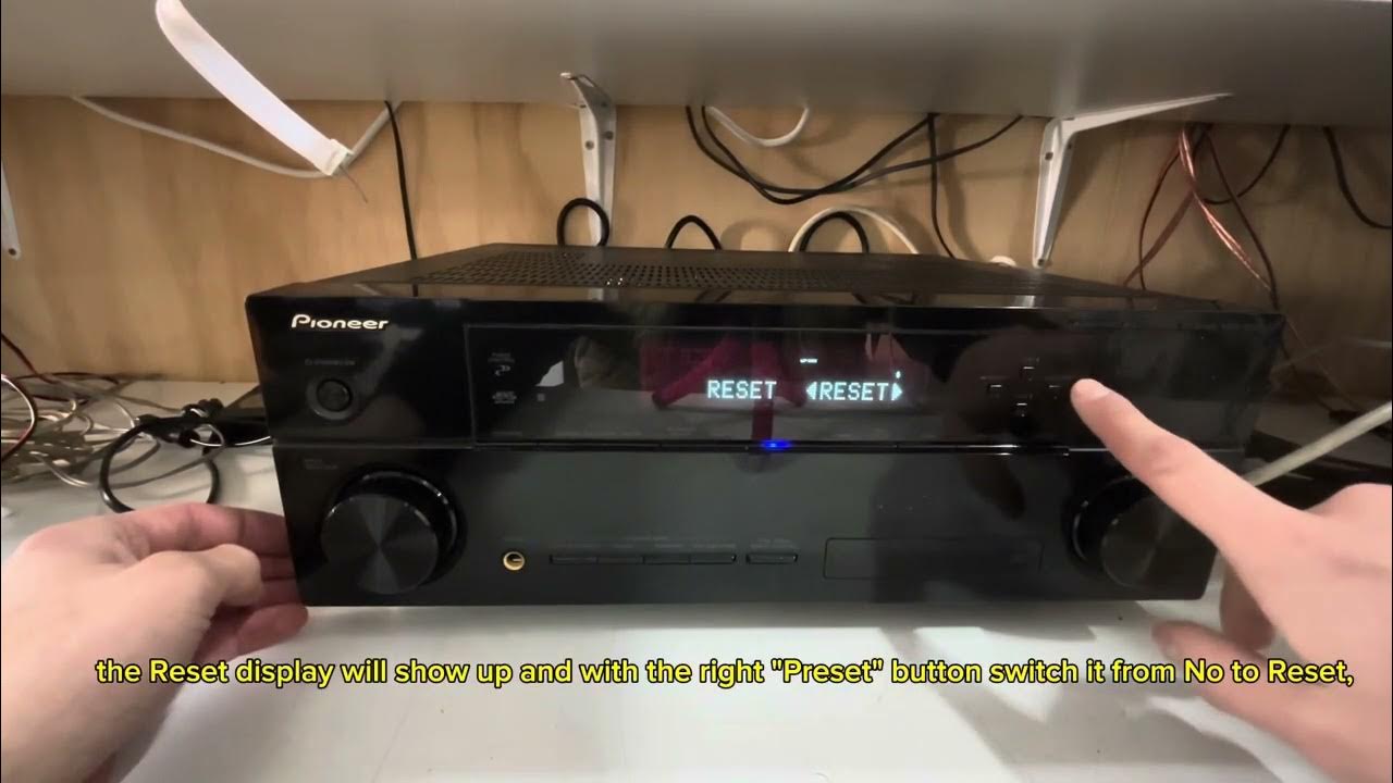 How To Reset Pioneer VSX-1020 Home Theatre Receiver To Default - YouTube