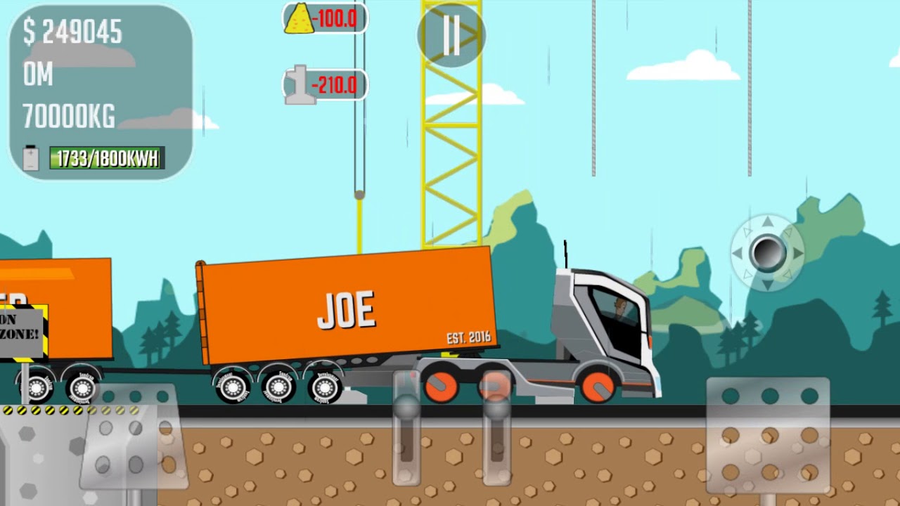 Trucker Joe we transport sand to the construction of an abattoir - YouTube