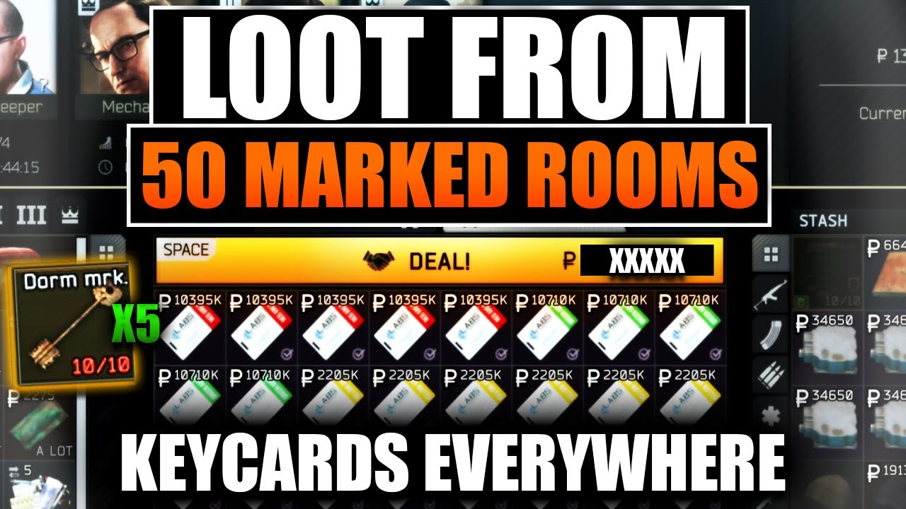 Selling Loot From 50 Dorms Marked Rooms! Escape From Tarkov PVE - YouTube