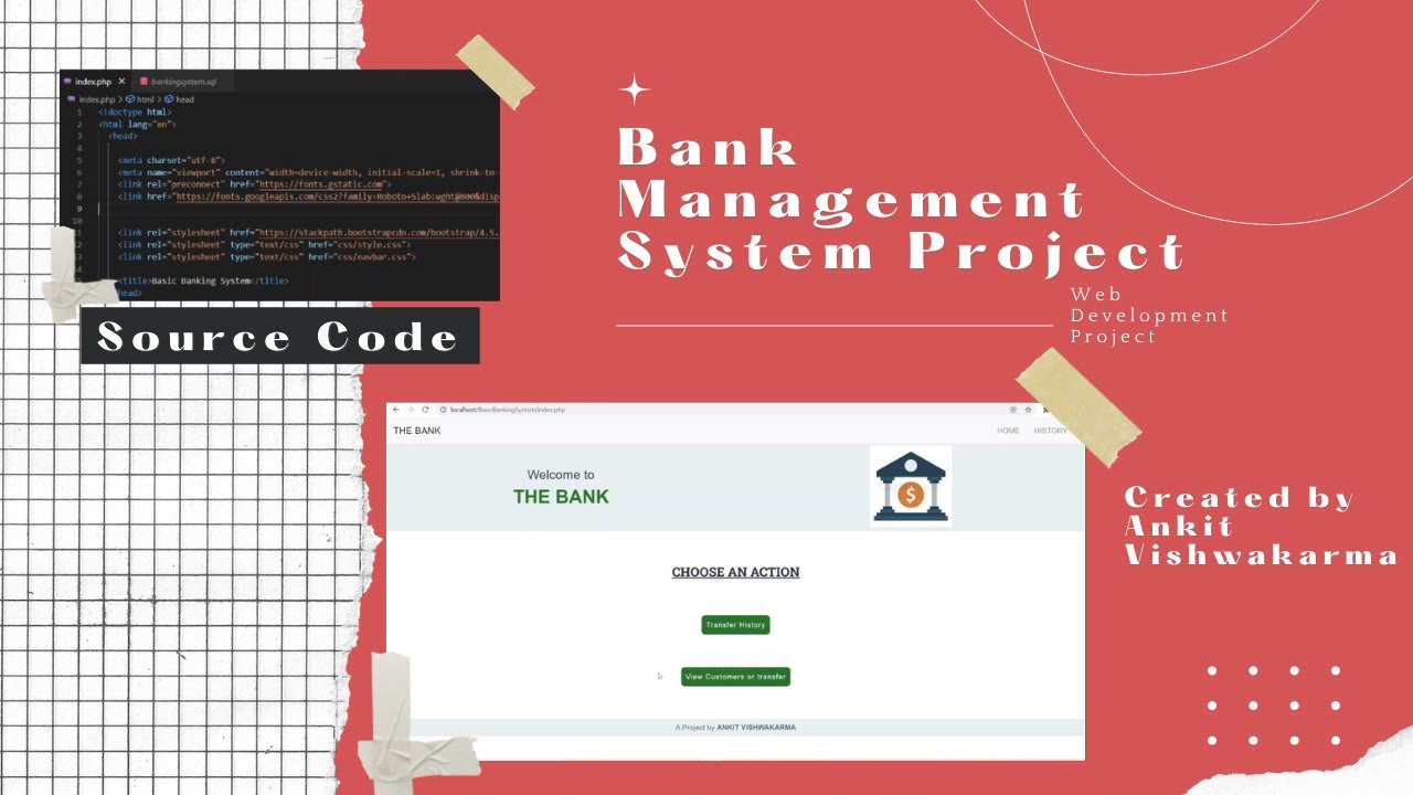 Bank Management System Project with Source Code | Web Development ...