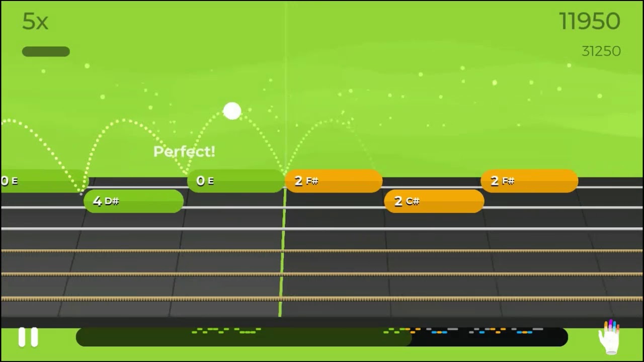 MaryD Play's Aura Lea Lesson - Yousician Level 0 Guitar - YouTube