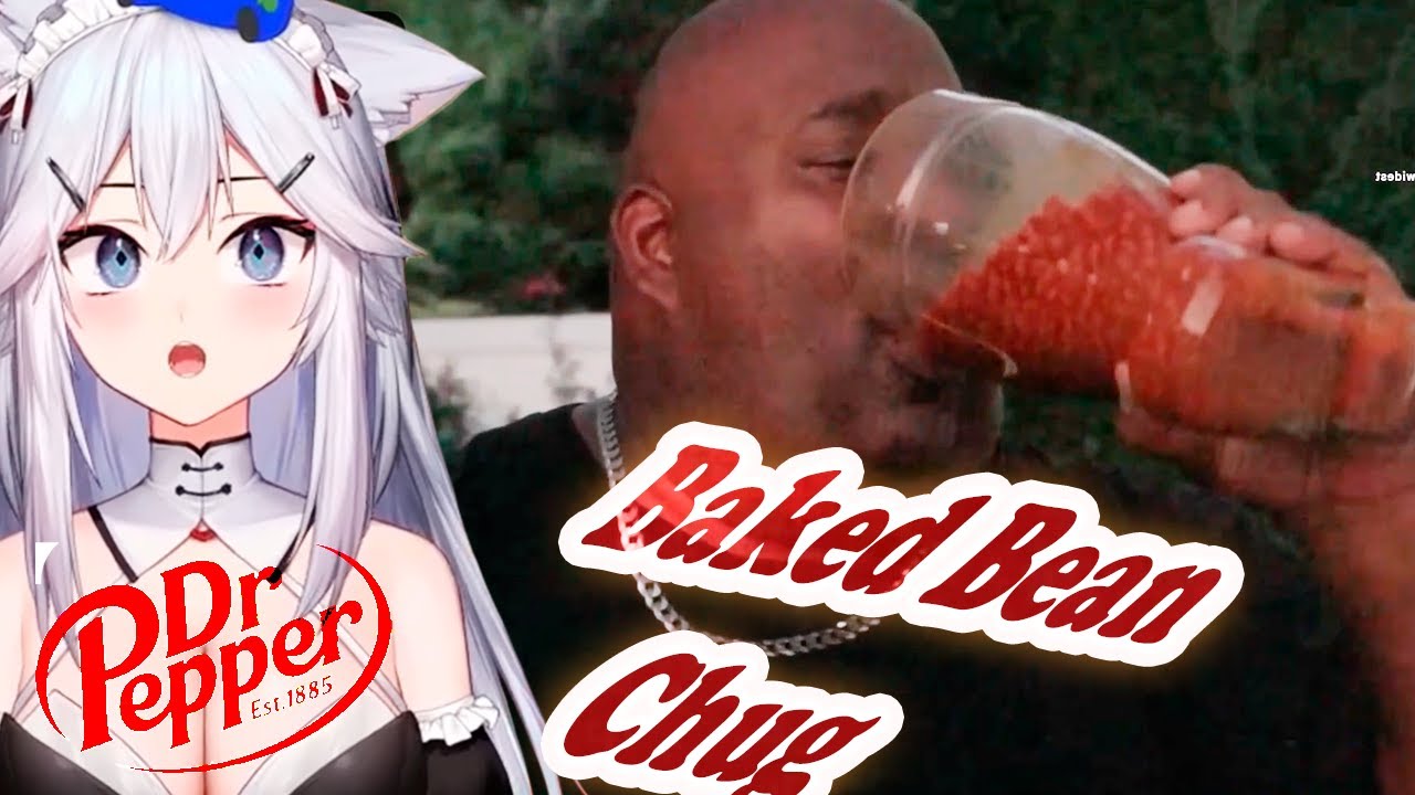 Veibae Reacts To Dr Pepper Baked Bean Chug w/ DABOMB Hot Sauce! - YouTube