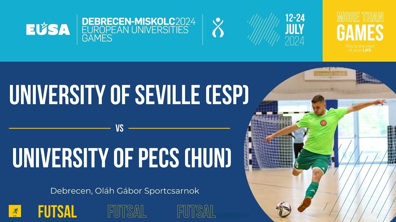 Futsal Men / University of Seville ESP - University of Pecs HUN - YouTube