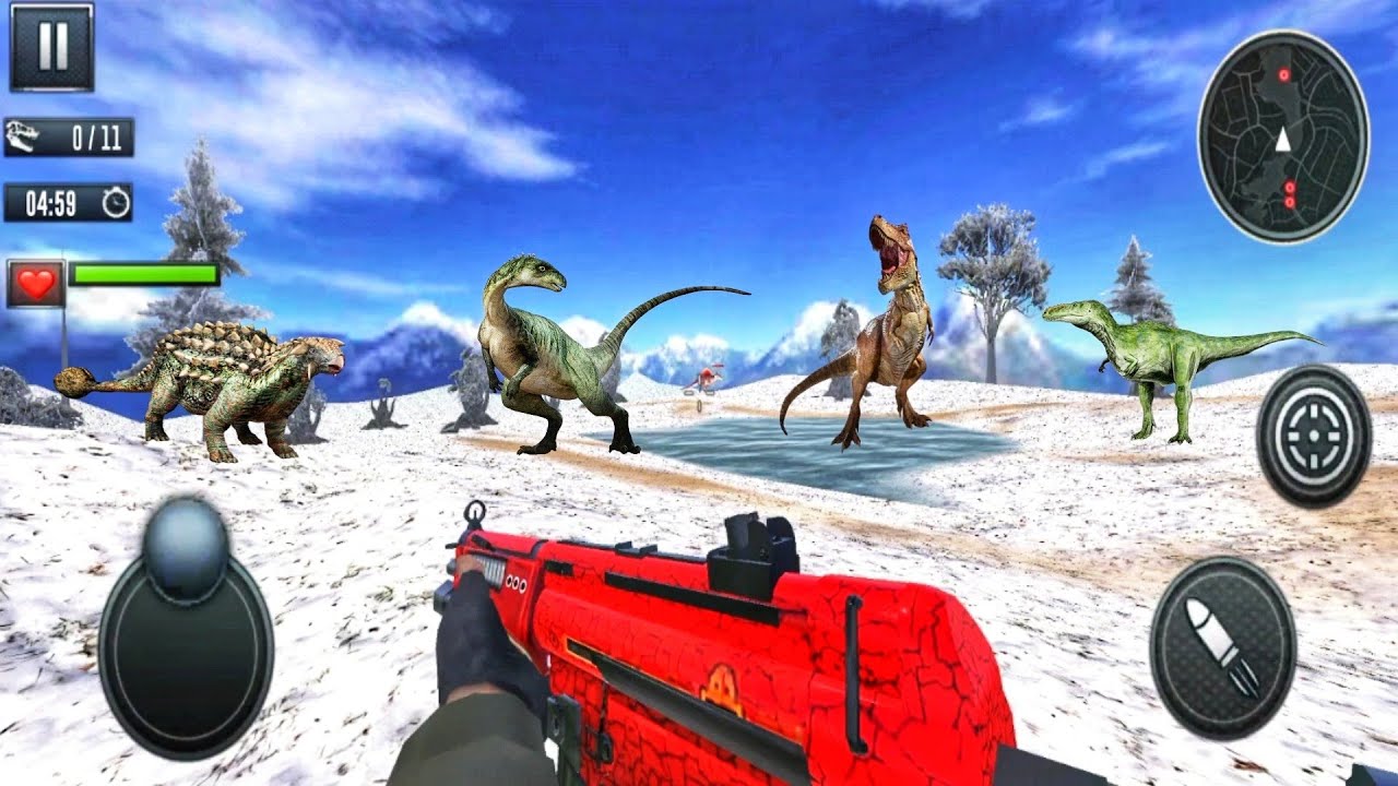 Get Your Guns And Start Best Dinosaur Shooting Game || Dinosaur Hunter ...
