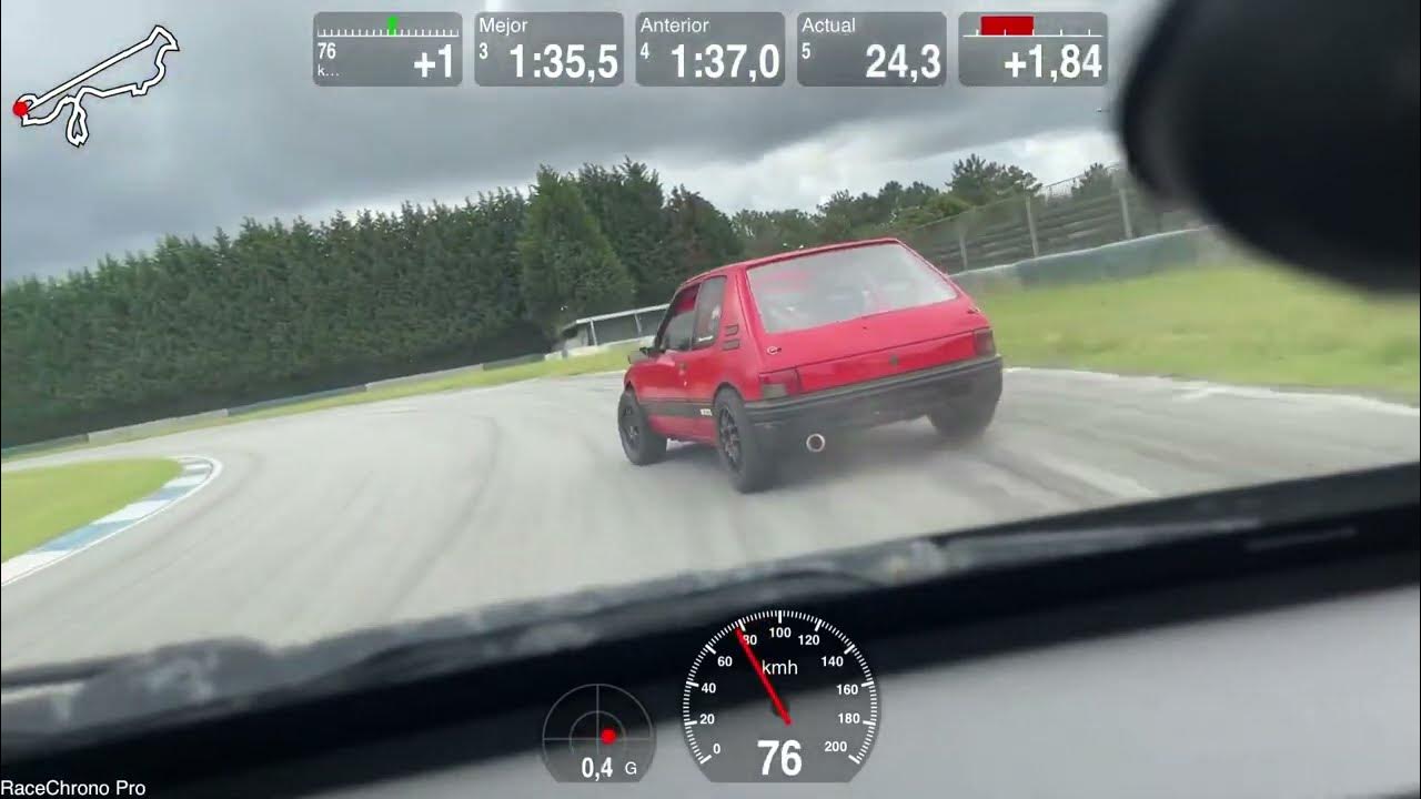 PEUGEOT 205 GTI6 Race Car Chased by 206 RC - Trackday Braga Vasco Sameiro - 19.6.2022 - YouTube