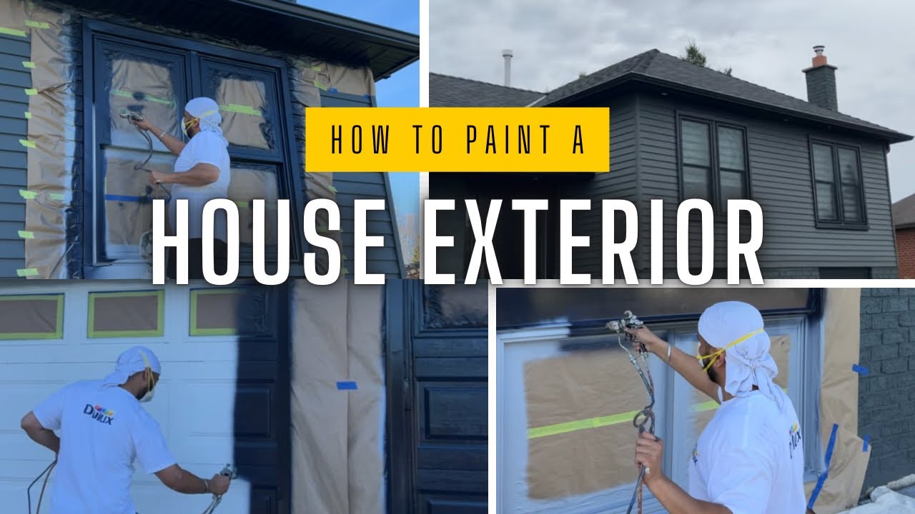 How to Paint a House Exterior | Exterior spray painting tips - YouTube