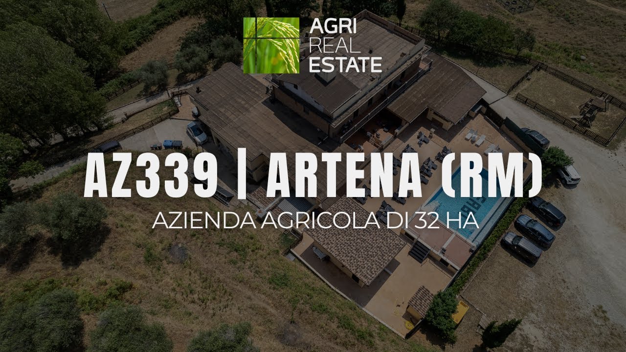AZIENDA AGRICOLA DI 32 HA VICINO ROMA | AZ339 - Agri Real Estate - YouTube
