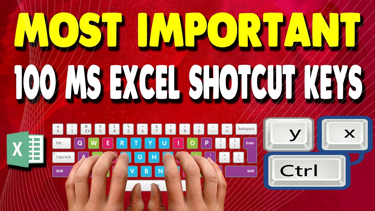 100 Excel Shortcut Keys (हिंदी) || Excel Shortcut Keys || Excel all ...