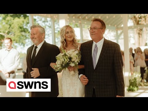 Father-of-the-bride invites daughter's stepdad to walk her down the isle with him 👰‍♀️🤵‍♂️ | SWNS