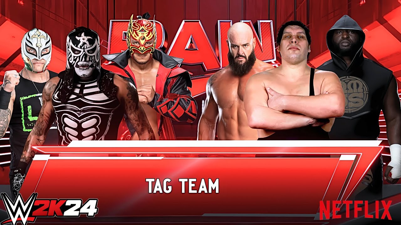 Team Penta Vs Team Omos || Tag Team || RAW NETFLIX || WWE2k24 PS5 - YouTube