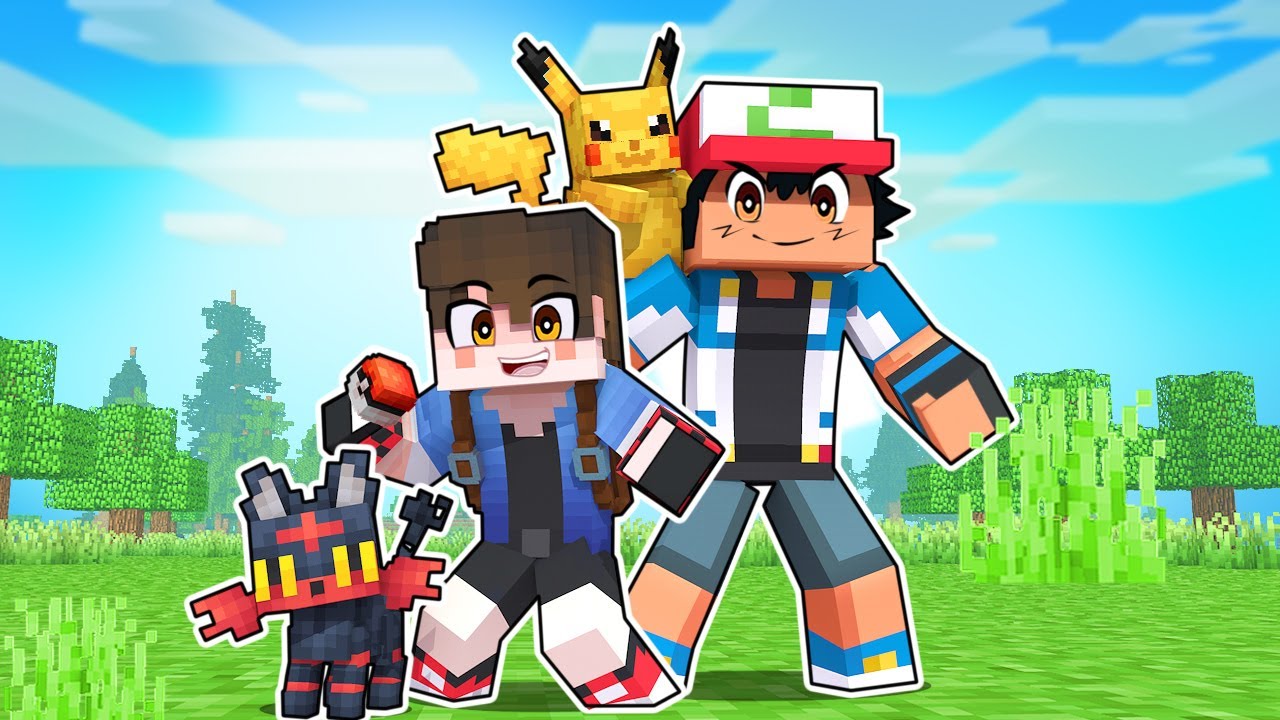 A FAMÍLIA do ASH no POKÉMON MINECRAFT - YouTube
