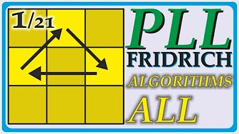 PLL All Fridrich Algorithms Rubik's Cube Speedcubing - YouTube