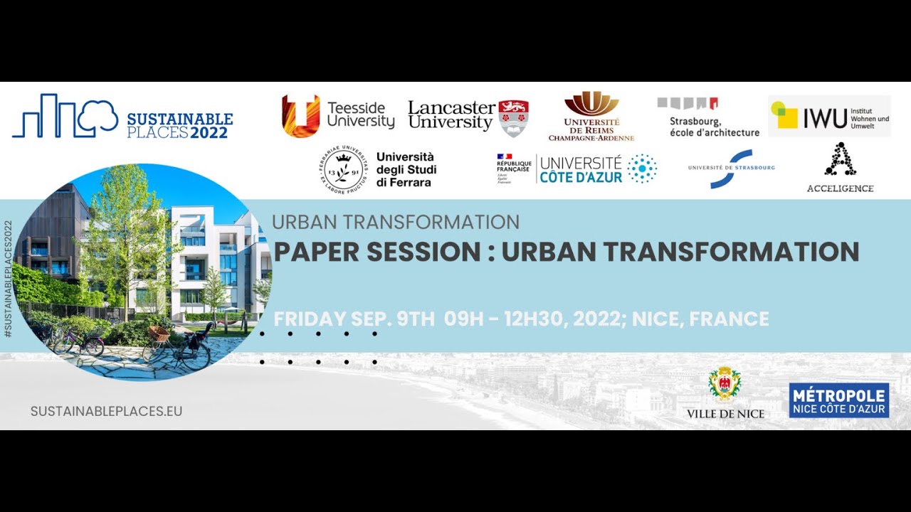 "Urban Transformation" paper session (SP2022) - YouTube