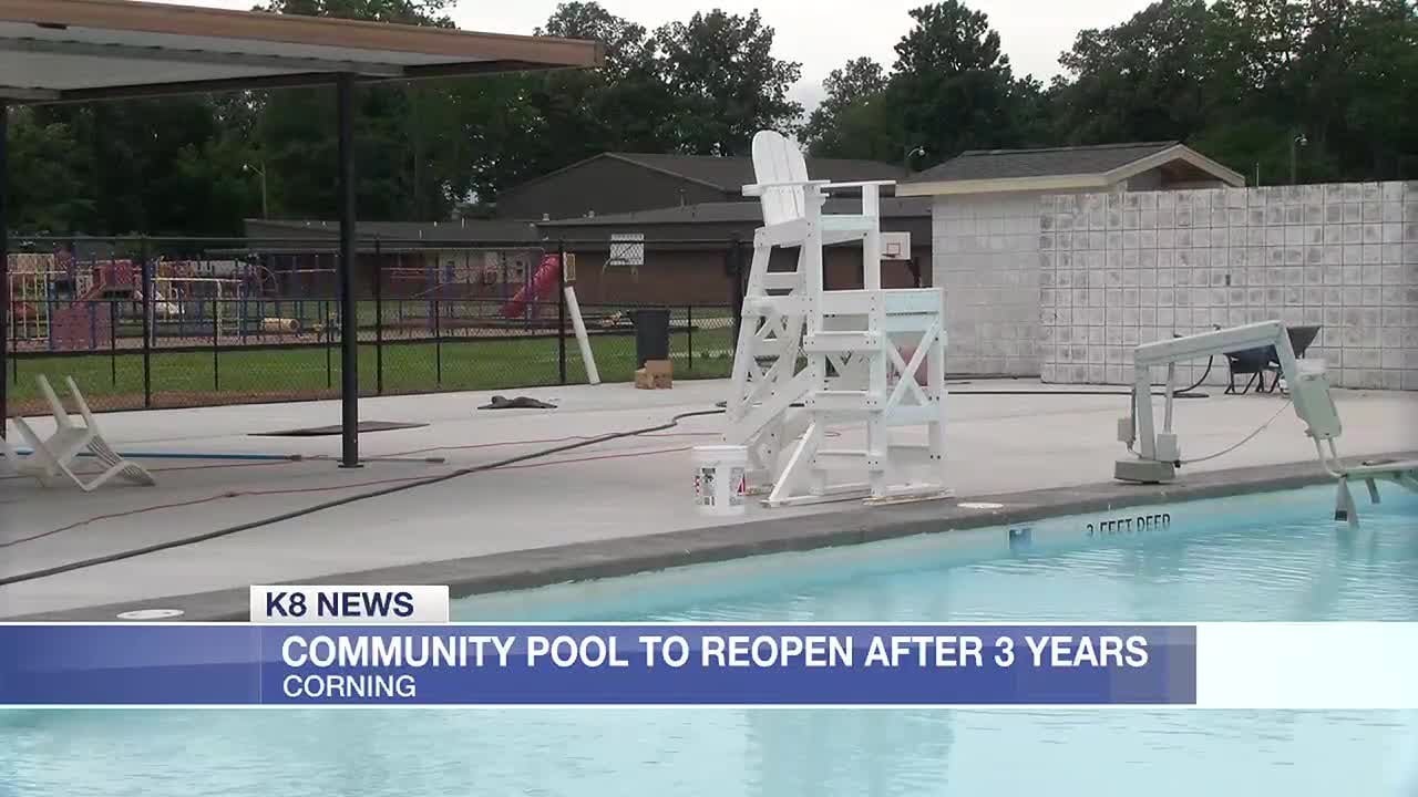Corning pool set to reopen - YouTube