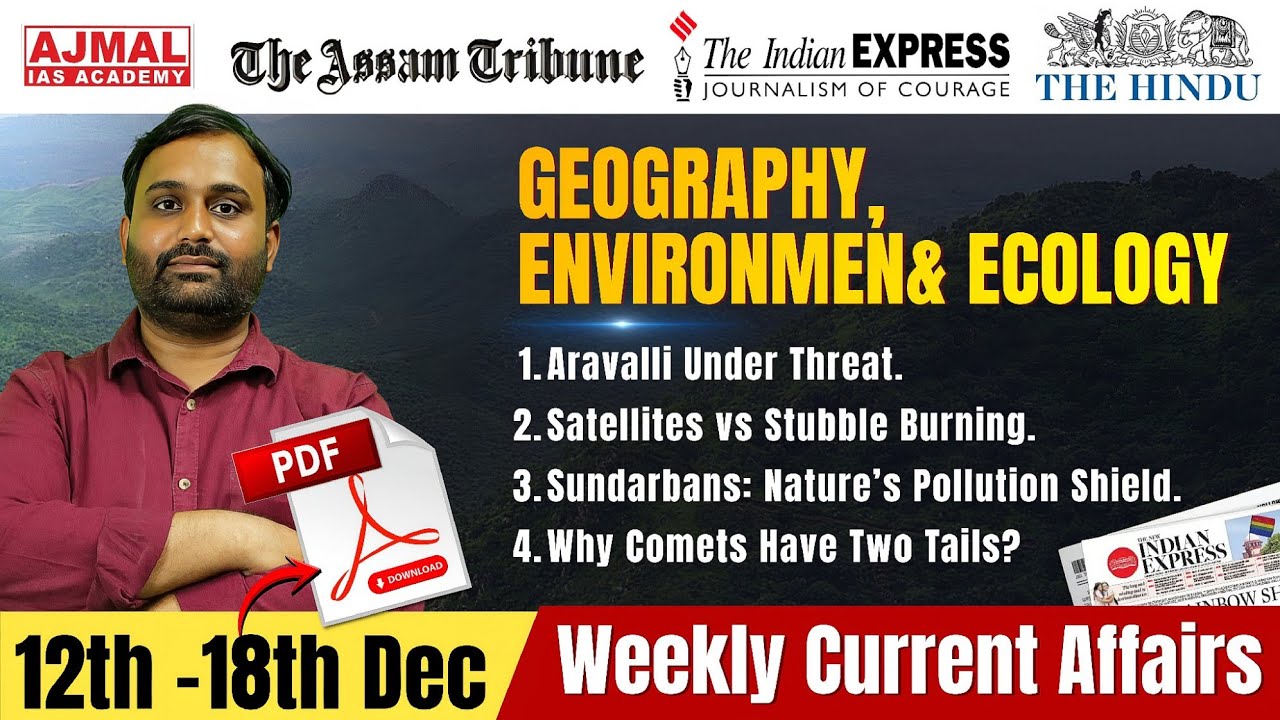 Aravalli, Sundarbans & Comets | Geography & Environment Current Affairs ...