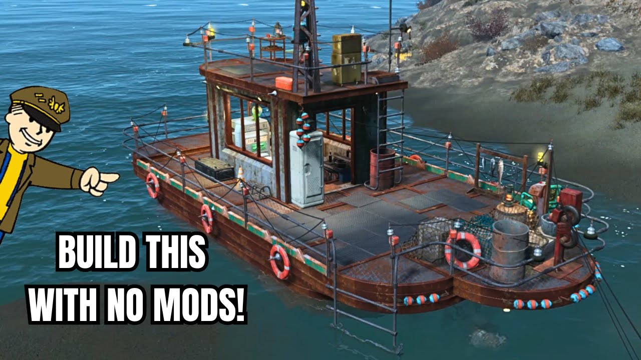 Building Boats From Scratch On Survival With No Mods! - Fallout 4 ...