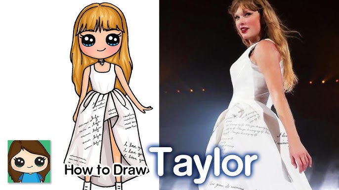 Learn How To Draw Taylor Swift Singers Step By Step How To Draw A