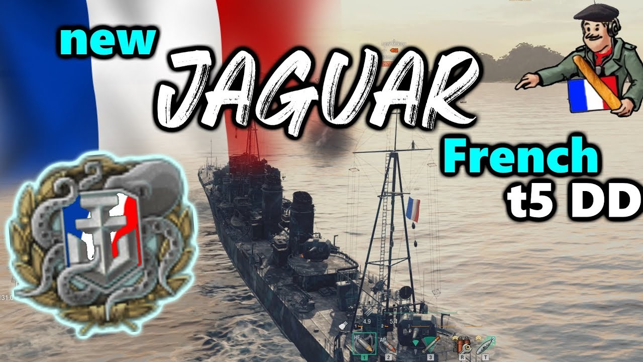 First game with French DD Jaguar || World of Warships - YouTube