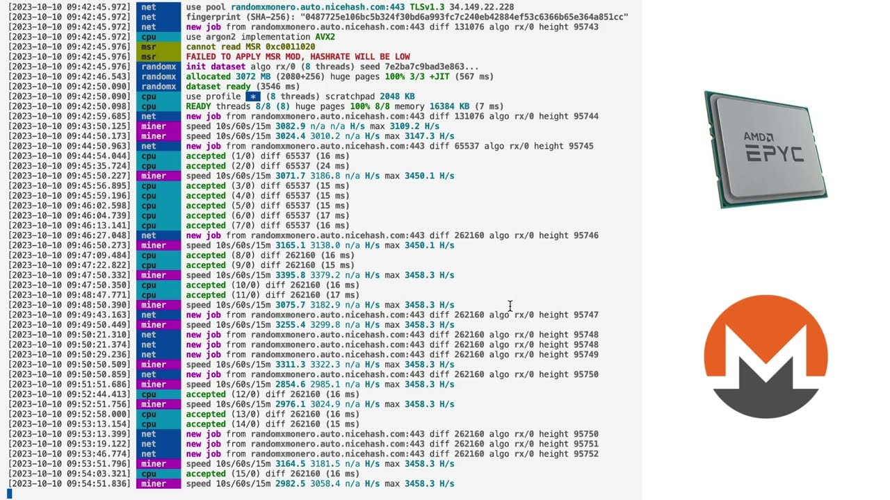 Moreno (XMR) Mining Lofi - AMD CPU Benchmark - YouTube