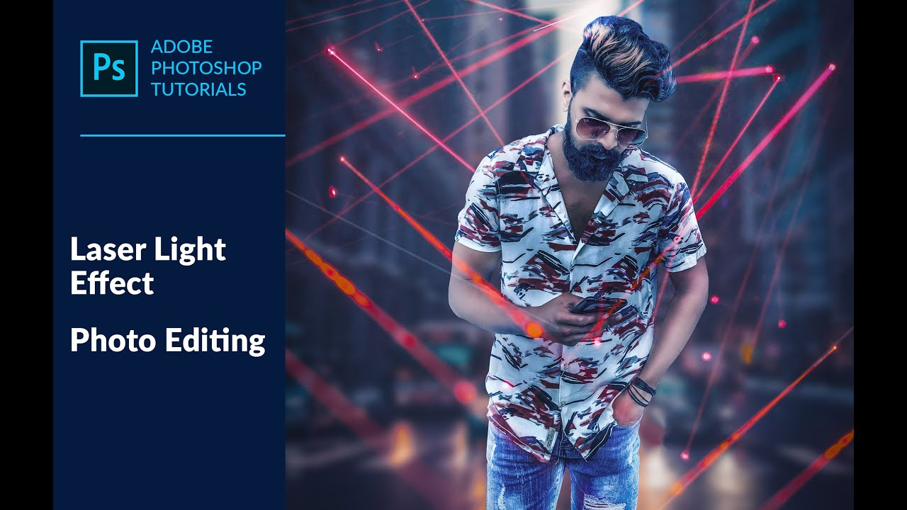 Laser Light Effect Photo Editing in Photoshop cc - YouTube