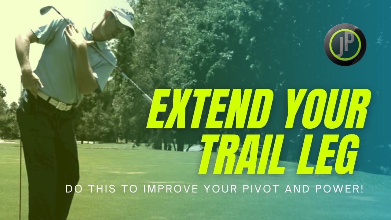 Golf Swing Drills To Improve Pivot Motion - Extend Your Trail Leg - YouTube