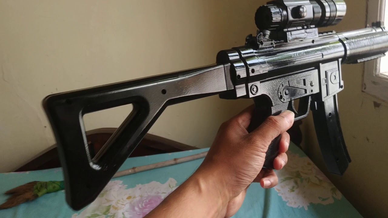 MP5 AZZURI airsoft spring gun - YouTube