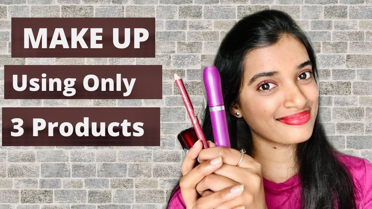 QUICK MAKEUP TUTORIAL USING Only 3 PRODUCTS || 3 MINS MAKE UP || SIMPLE MAKEUP 💄 || Telugu VLogs ...