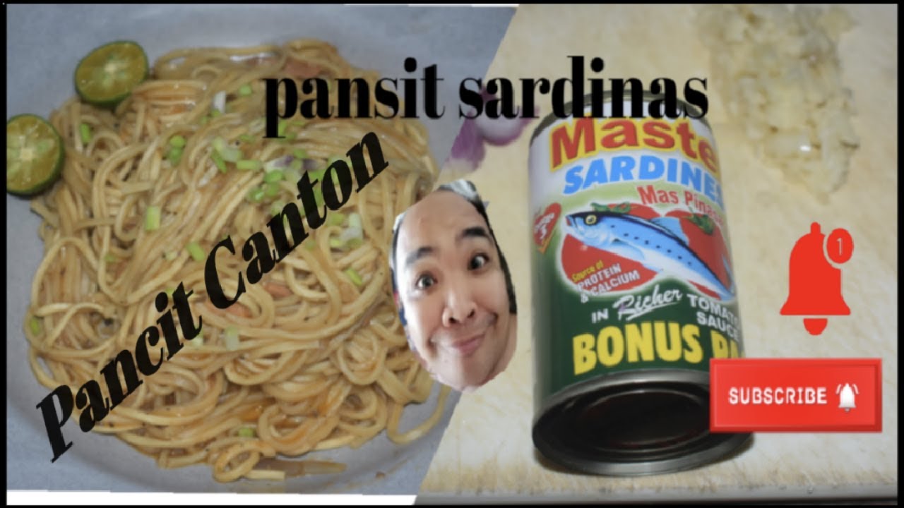 PANCIT CANTON / Pancit / Pancit Sardinas / Pancit with sardinas / easy ...