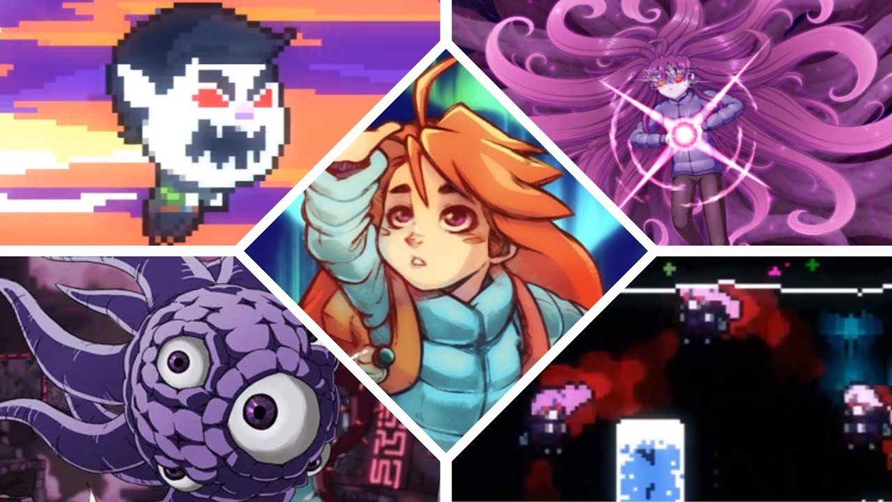 Celeste - All Bosses + Ending - YouTube