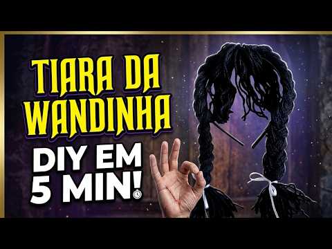 Como fazer tiara da Wandinha Adams - YouTube