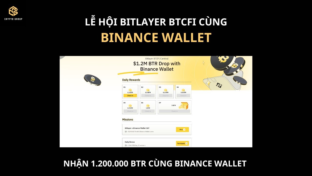 Lễ hội Bitlayer BTCFI tuần 3 - nhận 1.200.000 BTR cùng Binance Wallet - Airdrop Crypto - YouTube