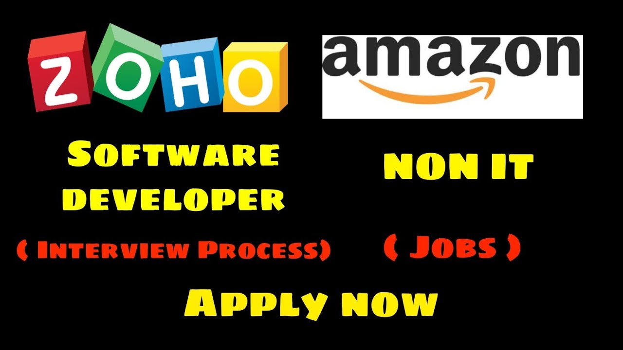 Zoho Amazon Job Openings IT NON IT Jobs Zoho Interview Process Tamil YouTube zoho-amazon-job-openings-it-non-it-jobs-zoho-interview-process-tamil-youtube