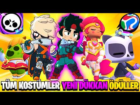 TÜM YENİ KOSTÜMLER! YENİ DÜKKAN VE ÖDÜLLER! YENİ KALECİLİ OYUN MODU! EDGAR BUFFIE!  - Brawl Stars