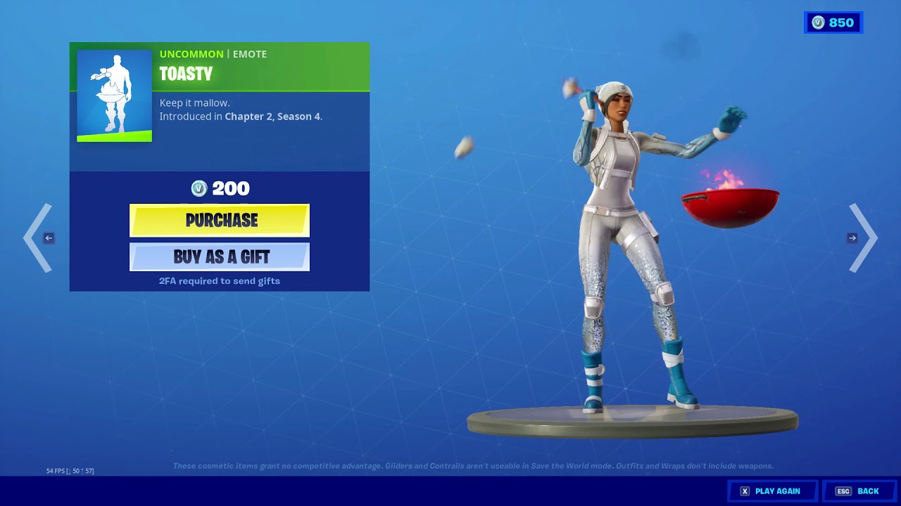 Fortnite - Toasty Emote | Uncommon - YouTube