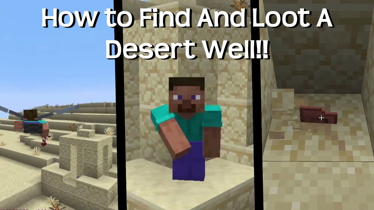 How To Find And Loot A Desert Well In Minecraft?! - YouTube