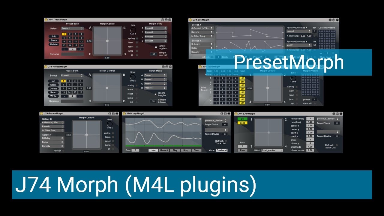 J74 Morph: How to morph device presets (Ableton Live / Max for Live ...