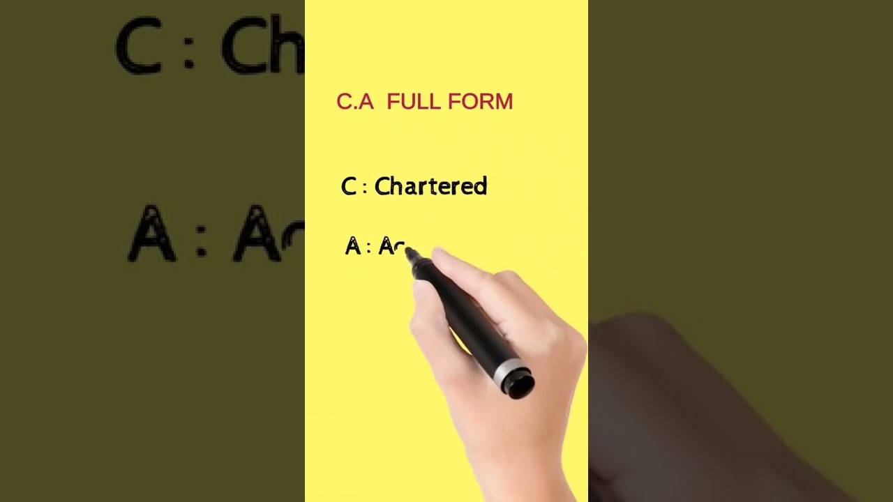 C A Full Form Full Form Of C A shorts fullforms YouTube C A Full Form Full Form Of C A shorts fullforms YouTube