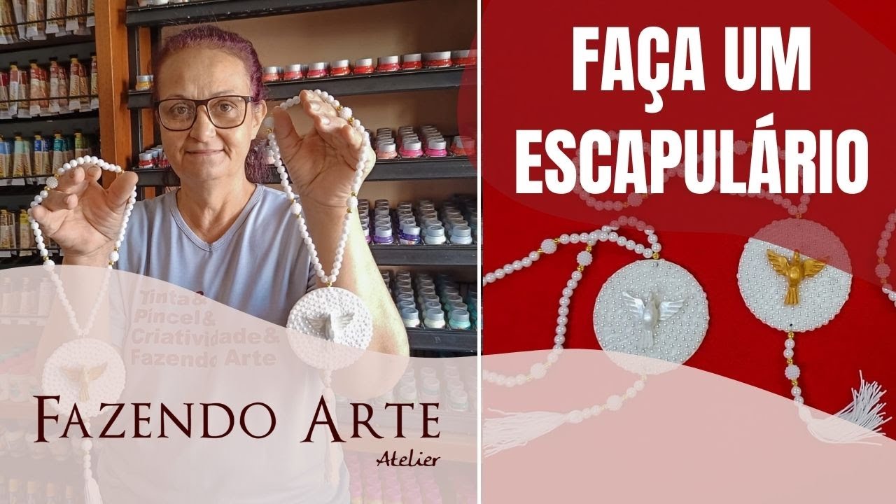 ESCAPULÁRIO DE FORMA SIMPLES, Faça o seu! - EP 110 - YouTube