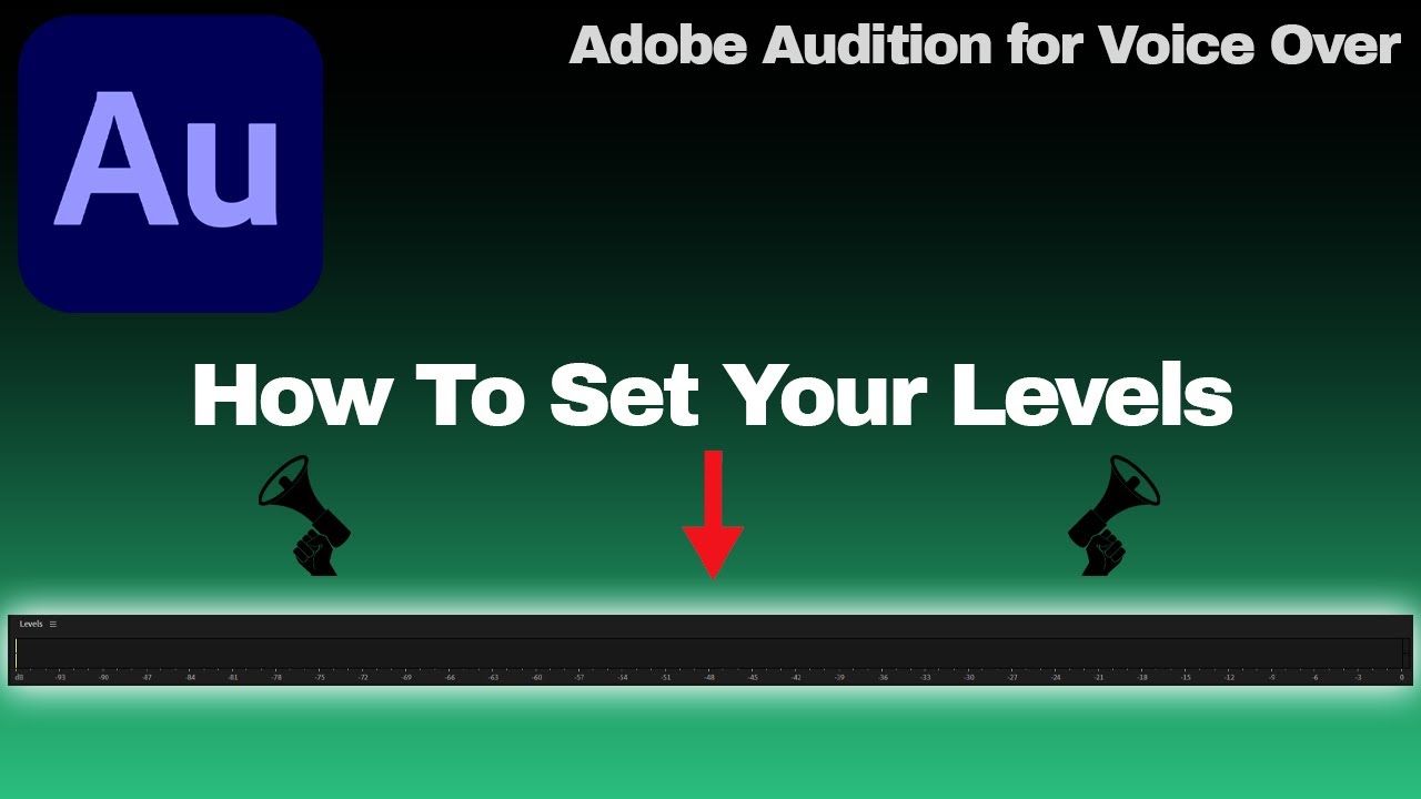 How To Set Your Levels Inside Adobe Audition - YouTube