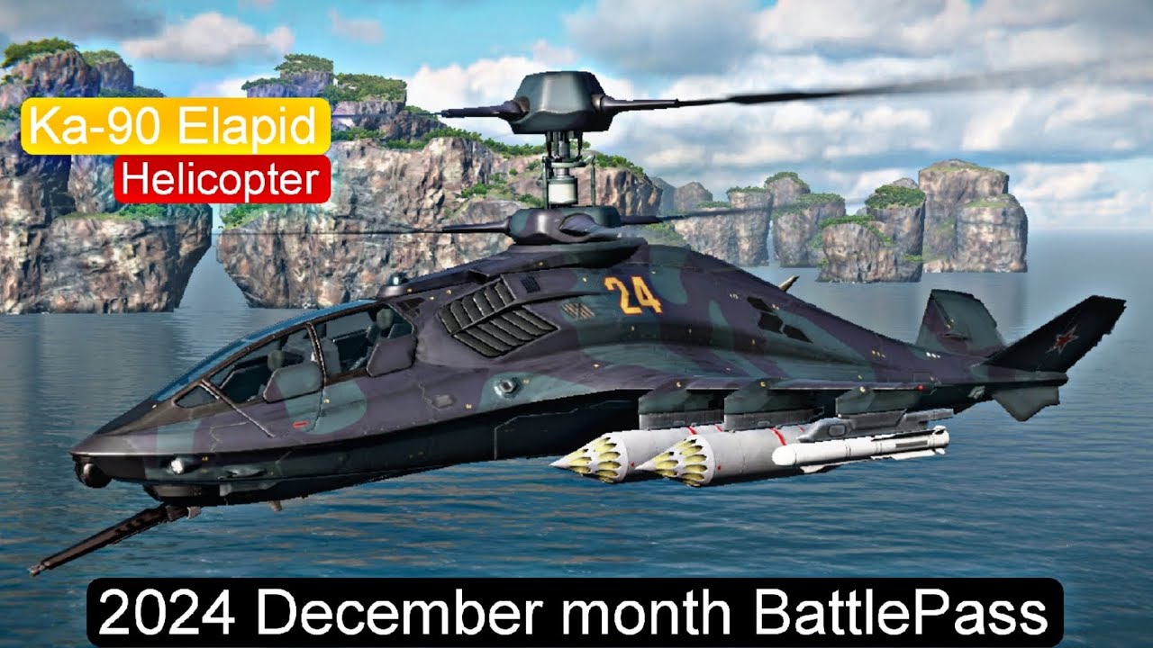 Ka-90 Elapid -Helicopter | 2024 December month BattlePass | Modern warships new update - YouTube