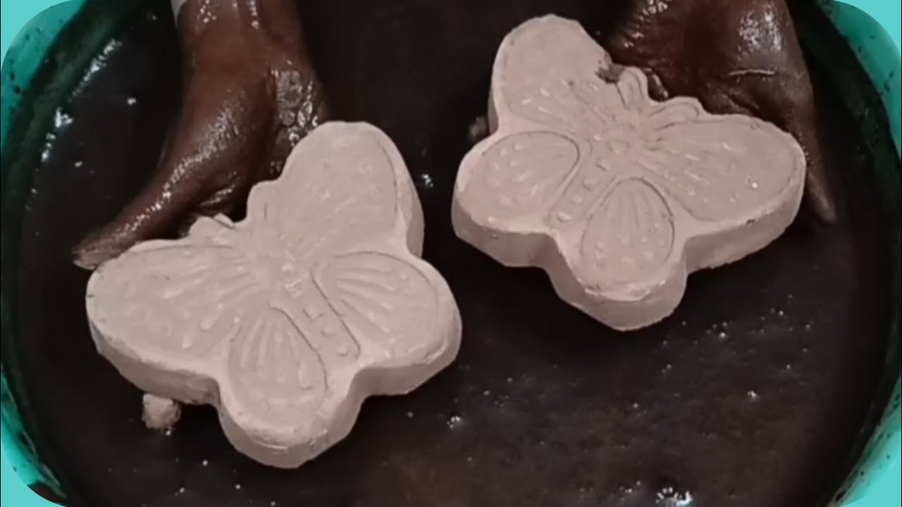 Soft Powdery Chocolatey🍫Dirt Multiple Shapes Dipping+Crumbling in💦 ...