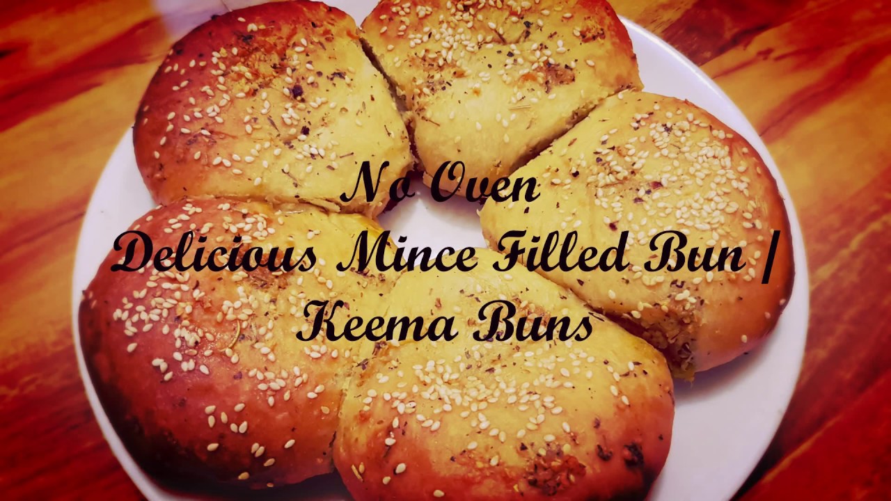 Delicious Mince Filled Buns/ Keema Buns | No Oven | Shez World - YouTube
